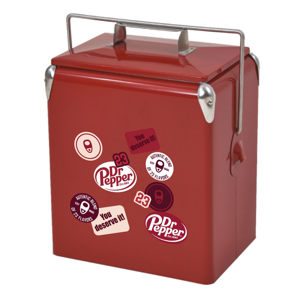 16-Can Vintage Cooler - Dr Pepper